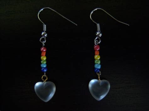 Rainbow Heart Earrings By Scarletts Fever On Deviantart