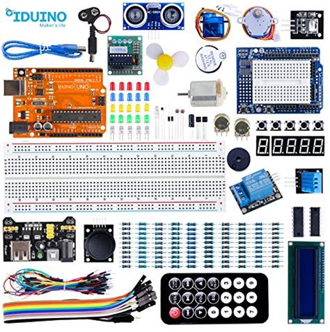 Buy Uno Starter Kit For Arduino Project With Usb Wires Breadboard Leds Ultrasonic Sensor 5v