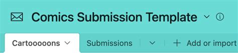Theora Kvitka Cartoon Submissions Airtable Template