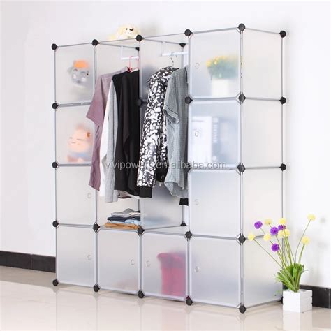 16 Cube Organizer Stackable Plastic Storage Shelves