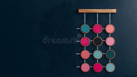 Exploring Creative Concepts Through A Vibrant Color Flowchart Of Ideas And Connections Stock