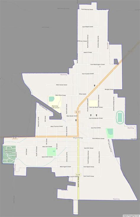 Road Map Of Wyoming Wyoming Cities Wyoming City