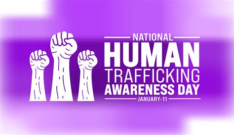 National Human Trafficking Awareness Day Background Design Template Use