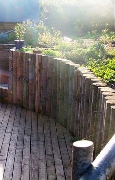 Tree Trunk Retaining Wall Ideas Retaining Wall Garden Wall