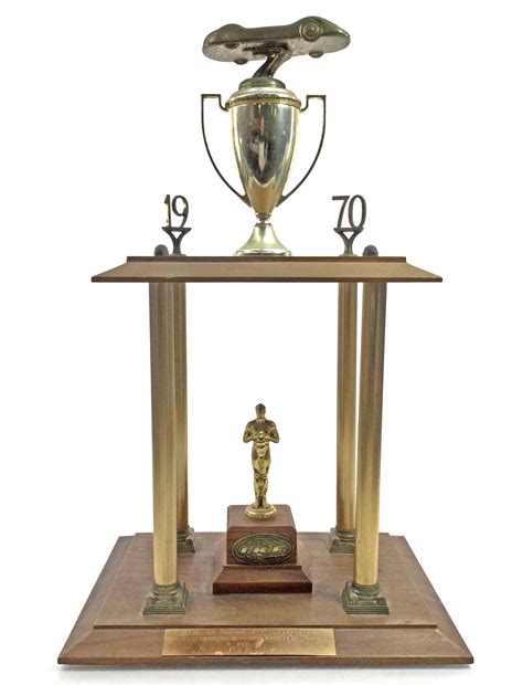 Lot C1970 Ikf International 4th Place Trophy