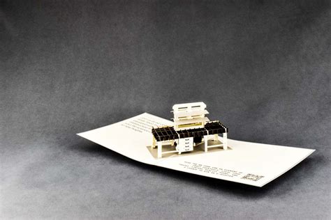 3d Card Design For Biotech Office Launch Elegant Invitations