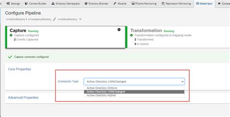 configure capture connector types and properties radiant logic