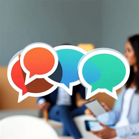 Modern Chat Icons For User Interface Design Premium Ai Generated Image