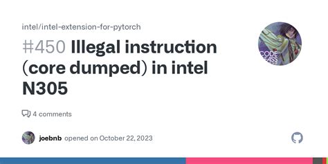 Illegal Instruction Core Dumped In Intel N305 · Issue 450 · Intel