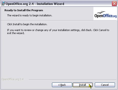 Install OpenOffice From A CD