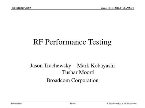 Ppt Rf Performance Testing Powerpoint Presentation Free Download Id