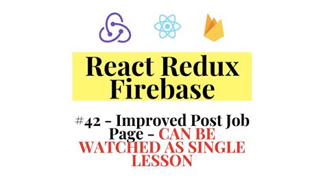 React Redux Firebase Full Stack App 42 Improved Job Post Page Firebase Multiple Image