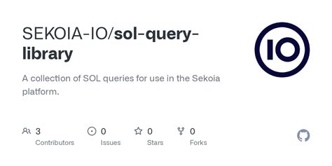 Github Sekoia Iosol Query Library A Collection Of Sol Queries For