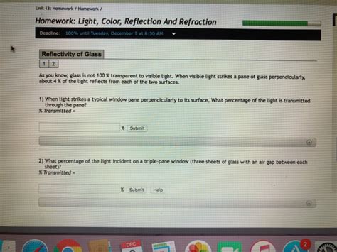 Solved Unit 13 Homework Homework Homework Light Color