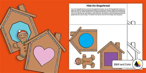 Hide The Gingerbread 2d Shape Recognition Worksheet Twinkl