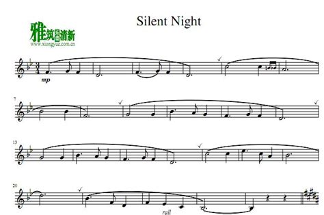 平安夜silent Night小号谱 找教案个人博客