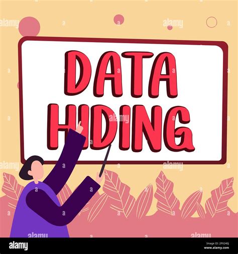 Text Caption Presenting Data Hiding Business Showcase Secretly