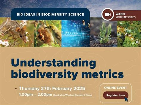 Webinar Understanding Biodiversity Metrics The Western Australian The Western Australian