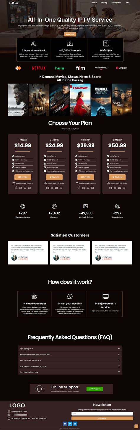 brown simple template iptv iptv templates wordpress iptv templates