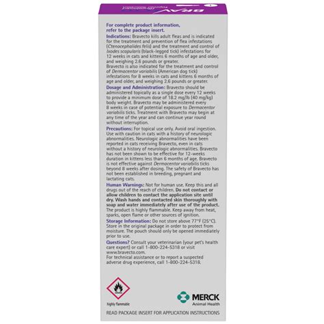 Bravecto® Topical Solution For Cats Fleas And Ticks Tcap