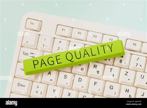 Text Caption Presenting Page Quality Conceptual Photo Effectiveness Of A Website In Terms Of