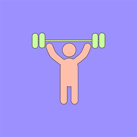무게 실루엣 벡터를 드는 남자 Eps Ai Uidownload