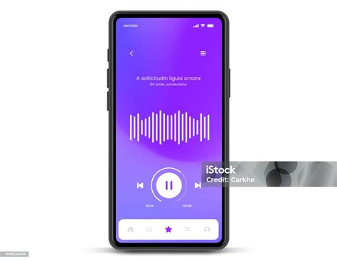 Web Mobile Application Interface For Music Player Application For Mobile App Business Website
