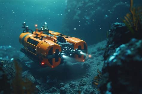 Premium Photo Witness The Edge Technology Of An Underwater Robot Generative Ai