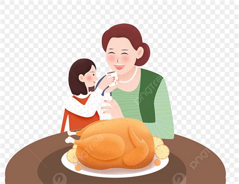 만화 일러스트 손으로 그린 아름다운 일러스트레이션 따뜻한 일러스트 부모의 주제를 존중 함 Png 일러스트 및 Psd 이미지 무료 다운로드 Pngtree
