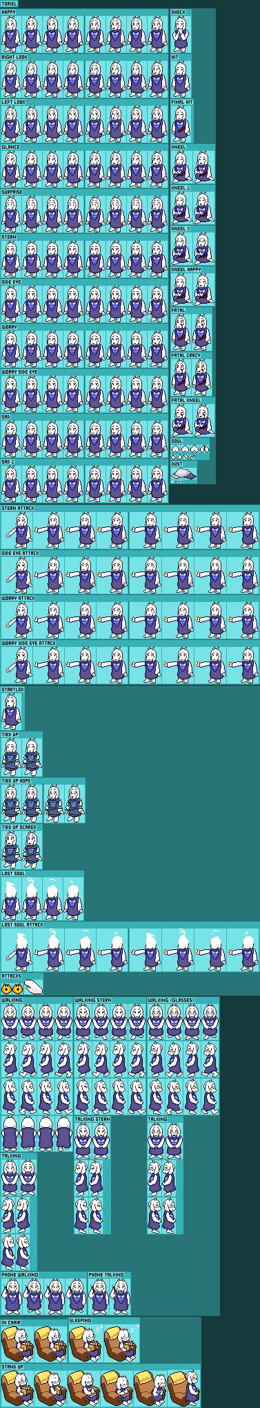Custom Edited Undertale Customs Toriel Deltarune Battle Style The Spriters Resource