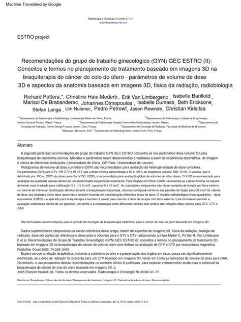 Gec Estro Ii Pdf Câncer Radioterapia