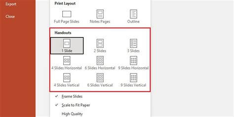 How To Create And Print A PowerPoint Handout