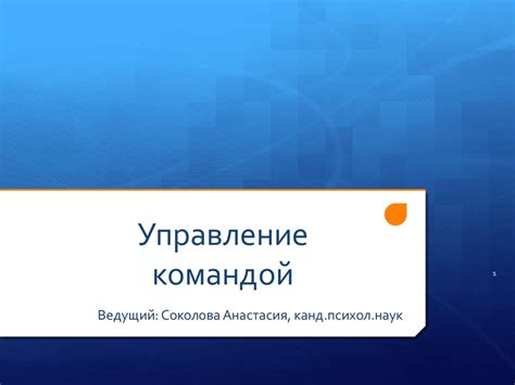 Управление командой - презентация онлайн