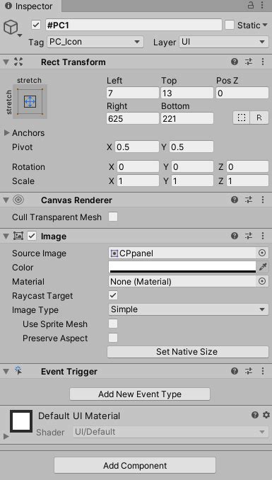Unity Event Triggerの動的設定