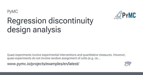 Regression Discontinuity Design Analysis — Pymc Example Gallery