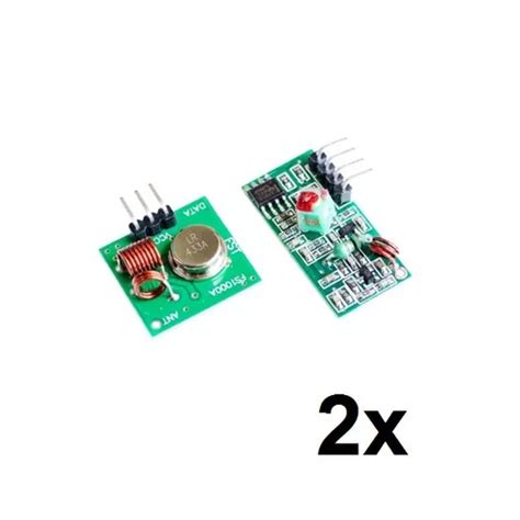 2x módulo rf 433mhz transmissor receptor am arduino mercadolivre