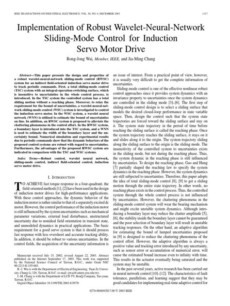 Implementation Of Robust Wavelet Neural Network Sliding Mode Control