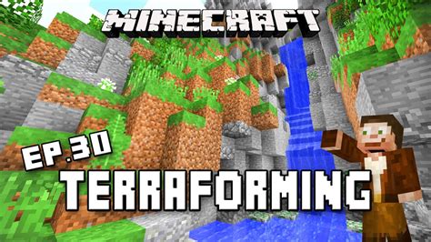 Minecraft Tutorial Terraforming An Awesome Waterfall By Hand Scarland