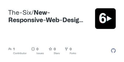 GitHub The Six New Responsive Web Design Technical Documentation Page