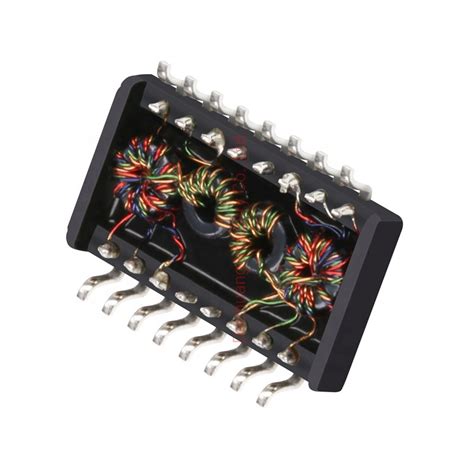Gigabit 10 100 Base T Single Port Ultra Thin Smd Ethernet Filter Toroidal Isolation 16pin Lan