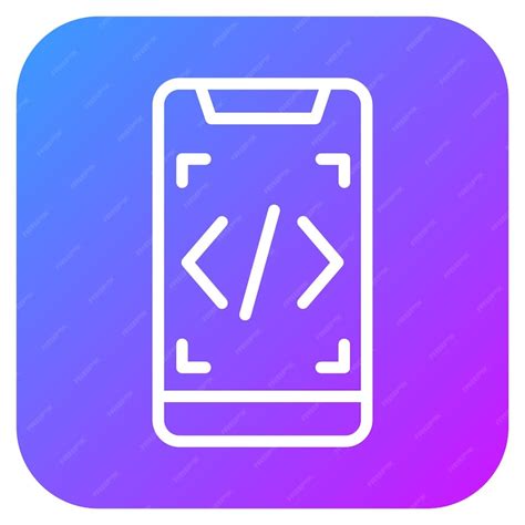 Premium Vector Smartphone Coding Vector Illustration