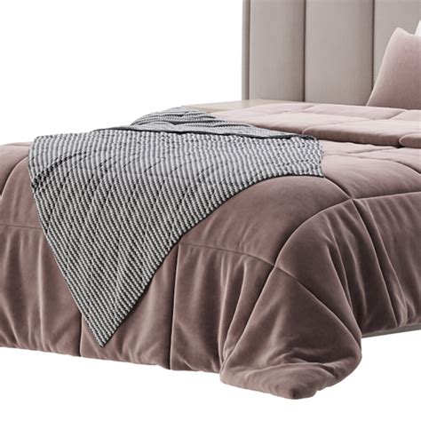 Nikay Ii Upholstered Bed 3d 모델 다운로드 침대 On
