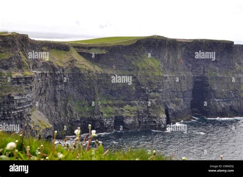 The Cliffs Of Moher Rise To 214 Metre At The Highest Point And Range
