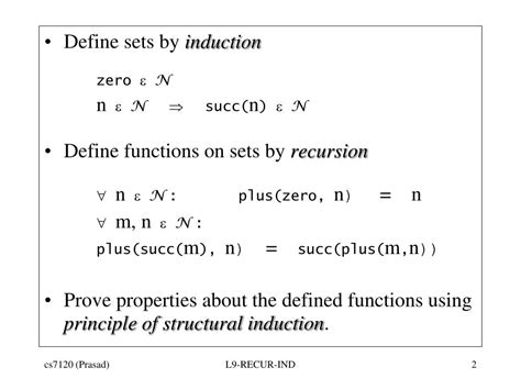 Ppt Recursion And Induction Powerpoint Presentation Free Download