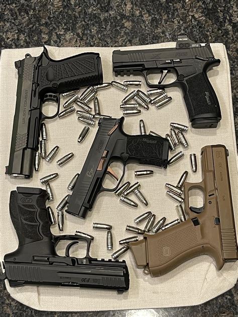 Handgun Porn My EDC The Sig P X Macro My Bedside Gun Wilson Combat SFX My Car Gun The