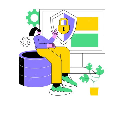 Premium Vector Cyber Security Abstract Concept Vector Illustration