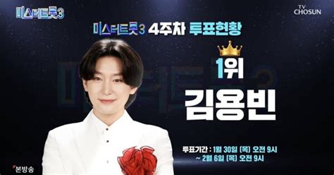 김용빈 미스터트롯3 4주차 투표도 1위준결승 진출자 日 투어 활동