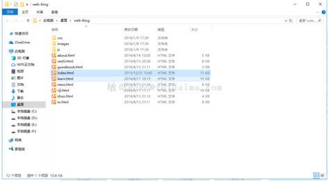 Html5简单程序员个人博客模板 代码 最代码