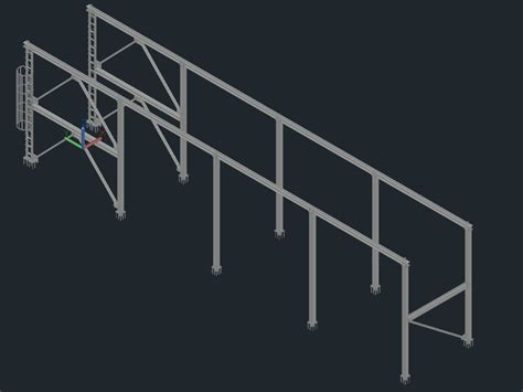 Overhead Crane Structure In Autocad Download Cad Free 2 8 Mb Bibliocad