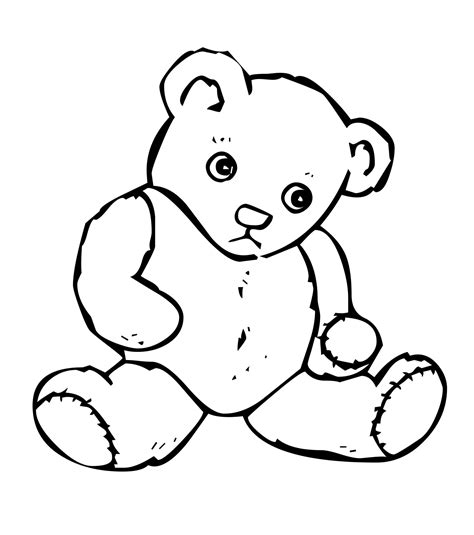 Drawing Sad Teddy Bear Coloring Page Download Print Or Color Online For Free